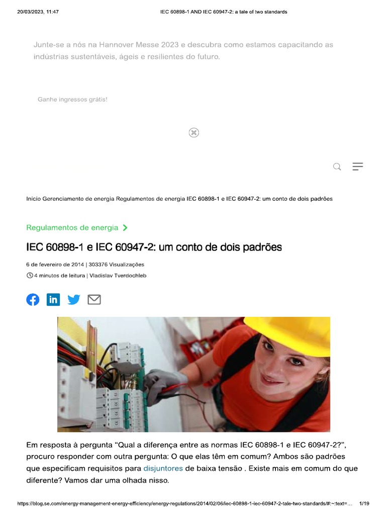 Iec 60898-1 X Iec 60947-2 | PDF