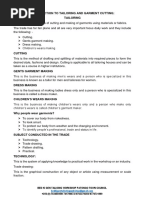 Tailoring Apprenticeship Agreement Form | PDF | Apprenticeship | Clothing