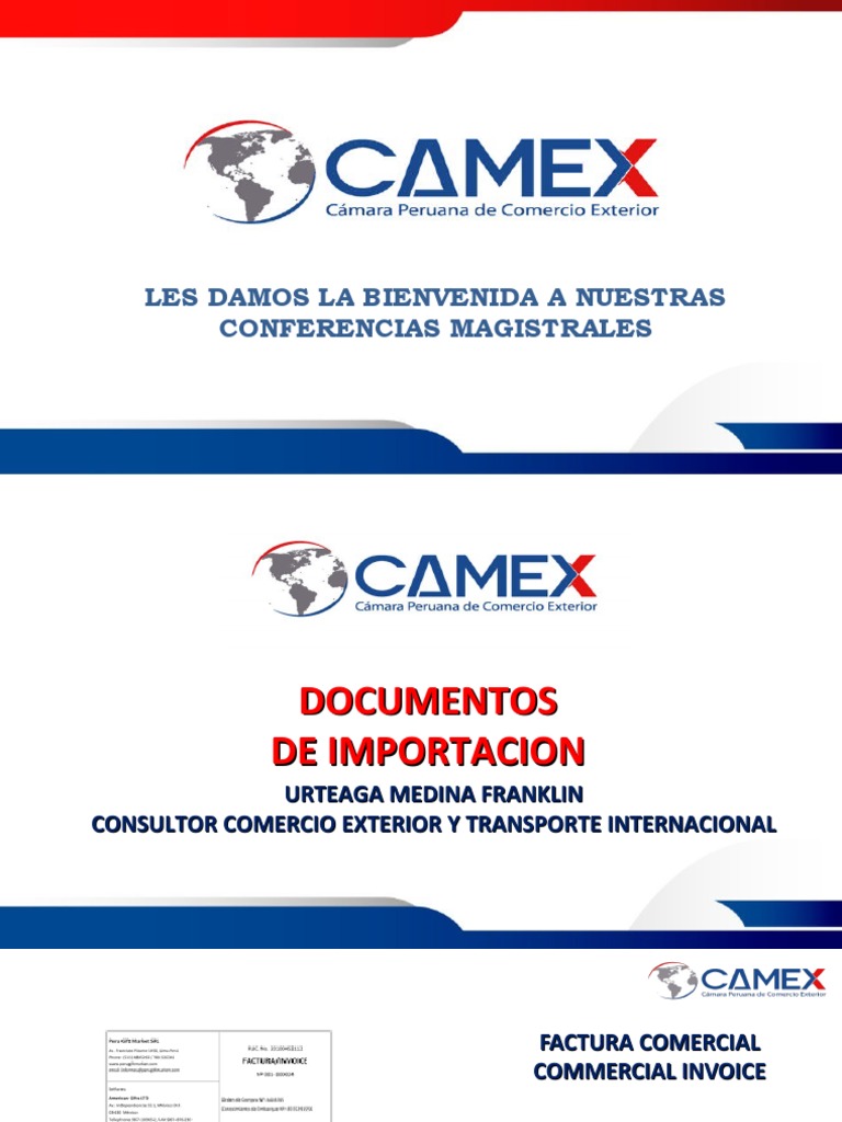 Unidad 2 Docs Importacion Camex Pdf El Comercio Internacional