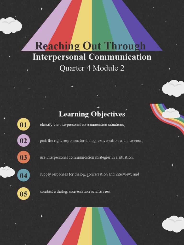 Reaching Out Through: Interpersonal Communication | PDF | Communication ...