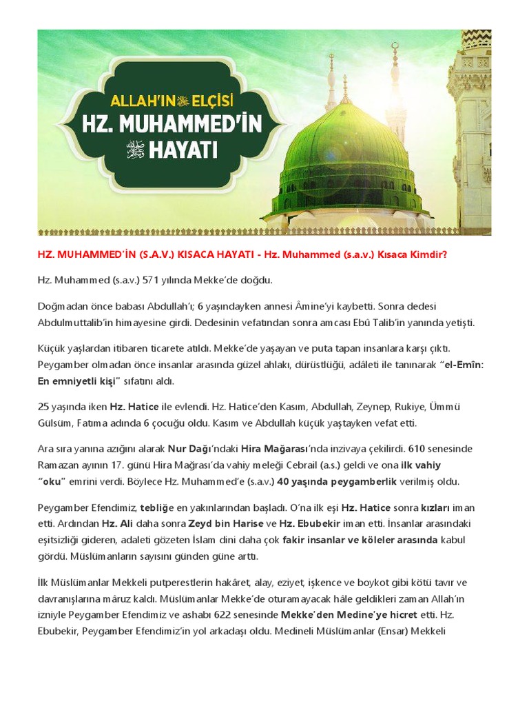 Hz. Muhammed | PDF