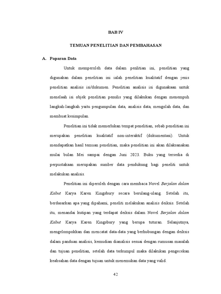 Bab Iv Temuan Penelitian Dan Paparan Data | PDF