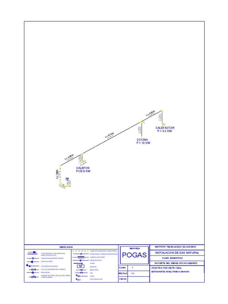 ISOMETRICO | PDF | Ingeniería mecánica | Tecnologías de gas