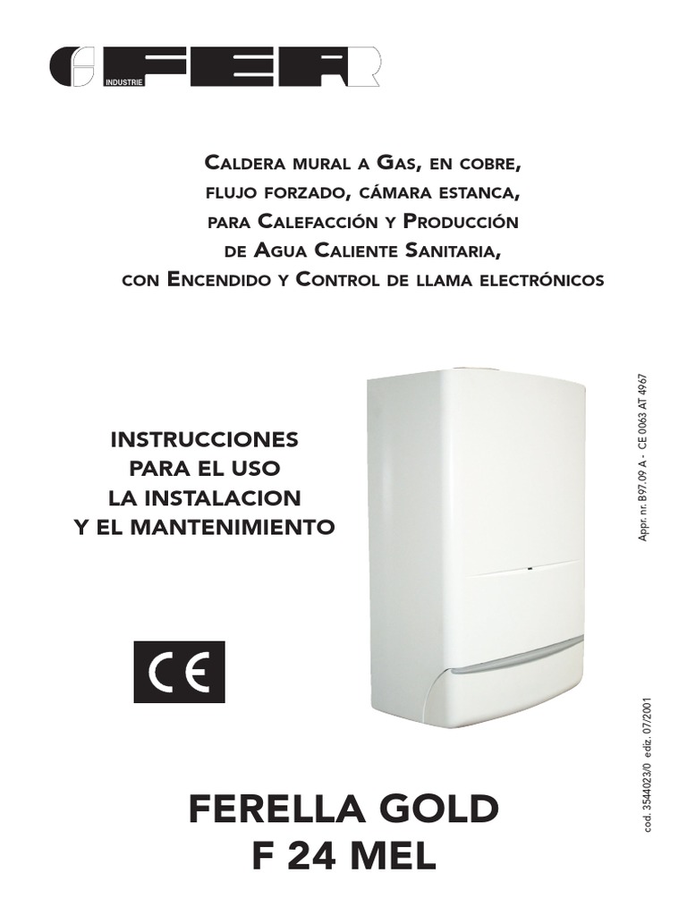 FERELLA GOLD F24MEL Manual Instalación ES (2001-07 35440230) | PDF ...