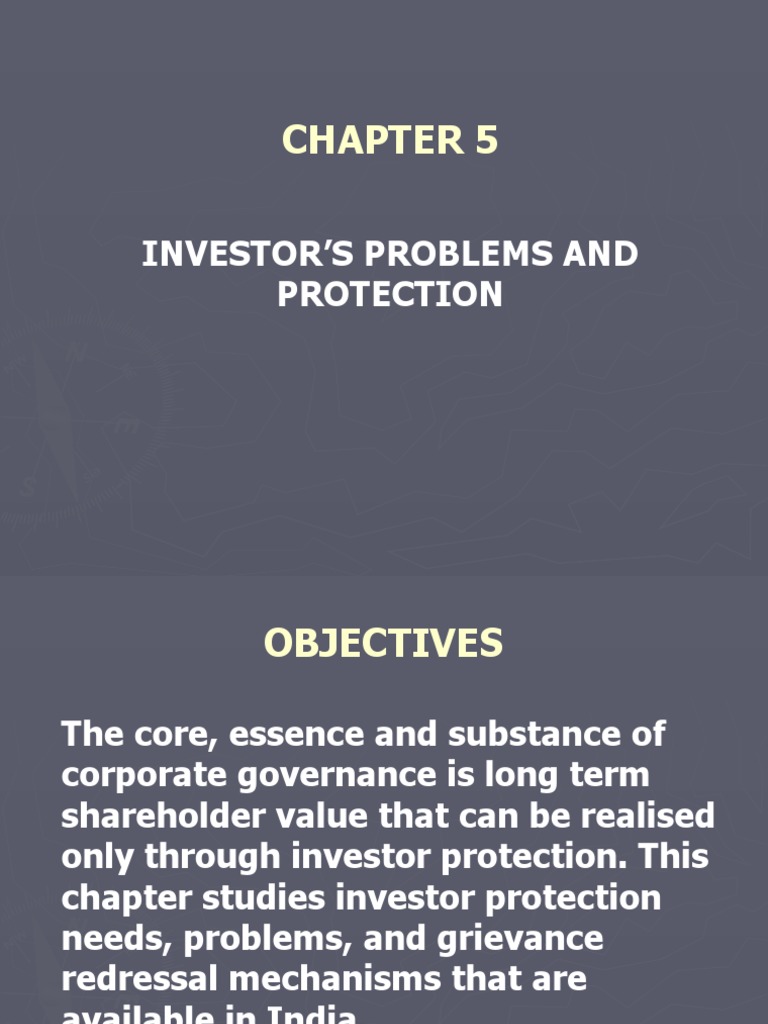 Investors Problems and Protection | PDF | Corporate Governance | Stocks