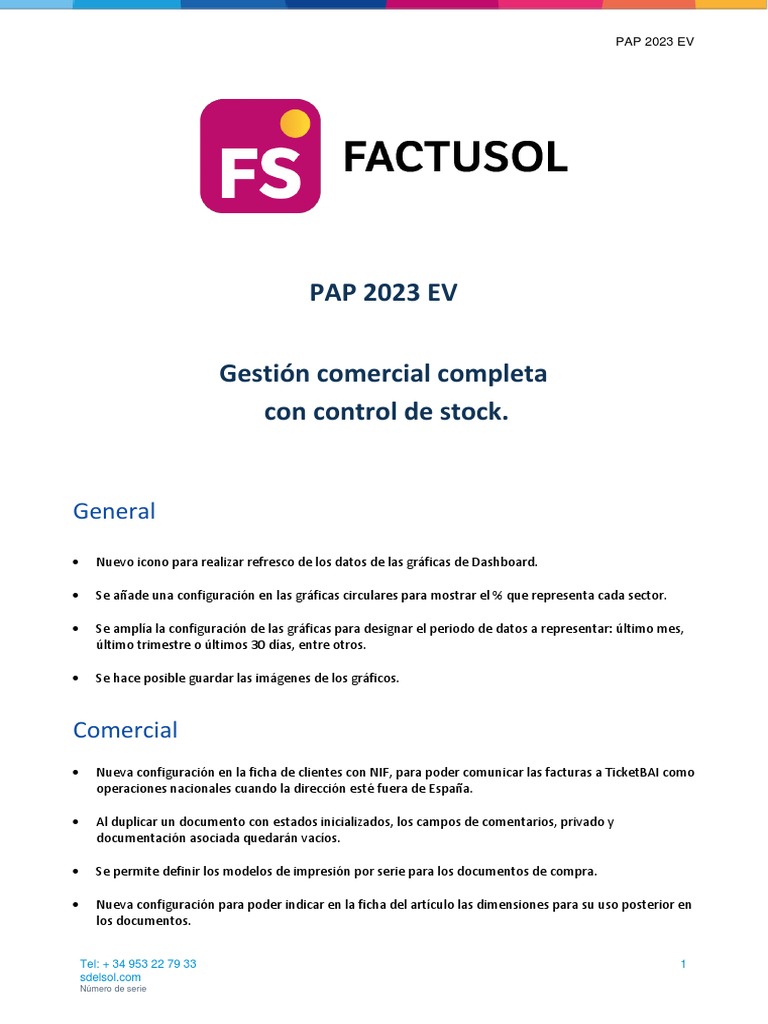FACTUSOL (Stock y Servicios) - PAP 2023EV | PDF | Archivo de computadora | Computación en la nube