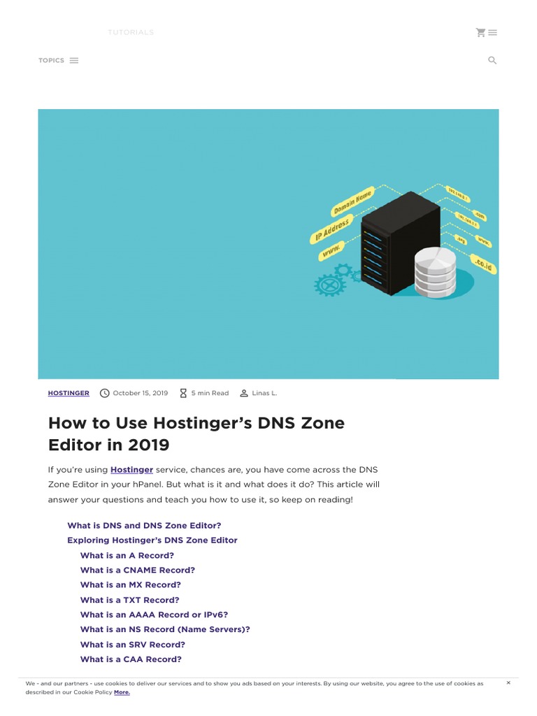 Hostinger DNS Zone Editor - A Complete Beginner's Guide | PDF | Domain ...