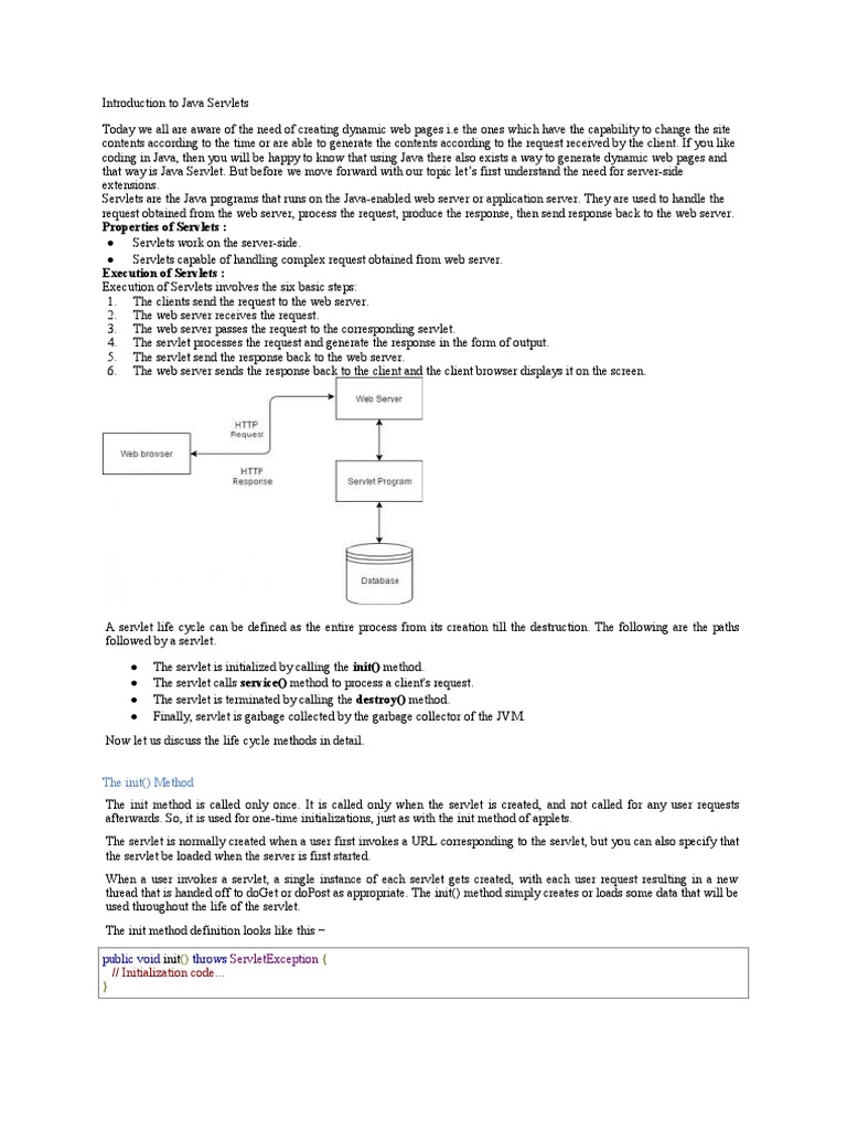 Java Servlets Pdf Port Computer Networking Method Computer Programming 7072