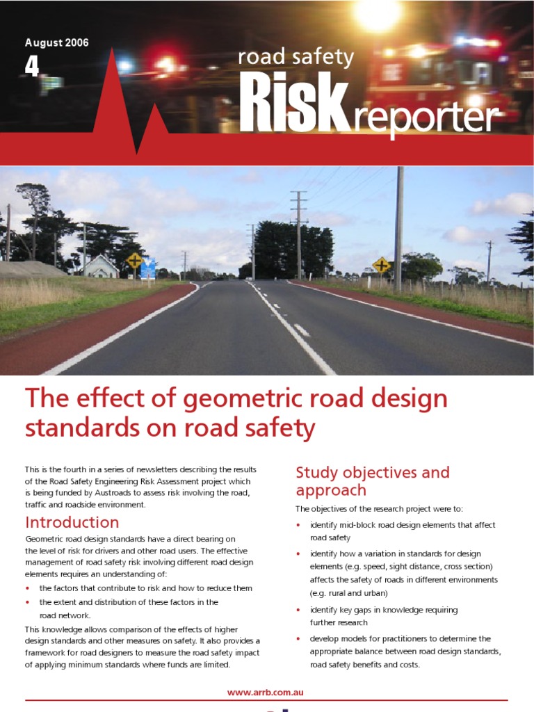 The Effect of Geometric Road Design Standards On Road Safety | PDF ...