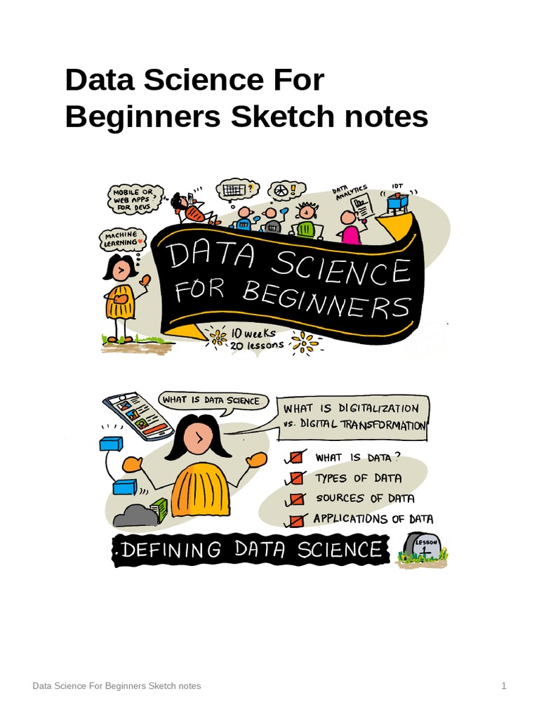 Data Science Sketch Notes for Beginners | PDF | Art | Computers