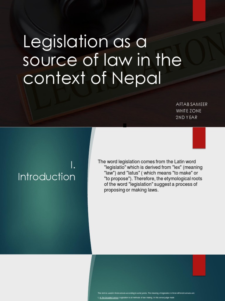 Legislation As A Source of Law in The Context of Nepal | PDF | Supreme ...
