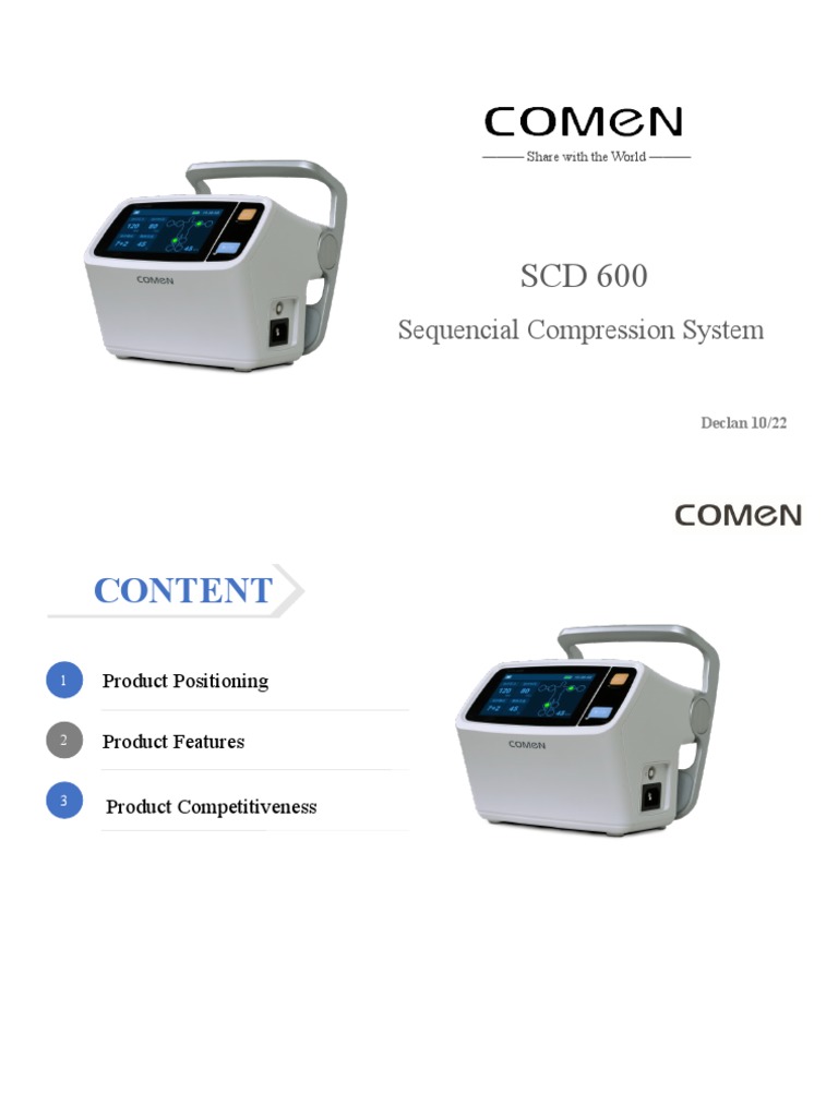 Comen SCD600 Training V2.1 Presentation | PDF | Clinical Medicine | Medical Specialties