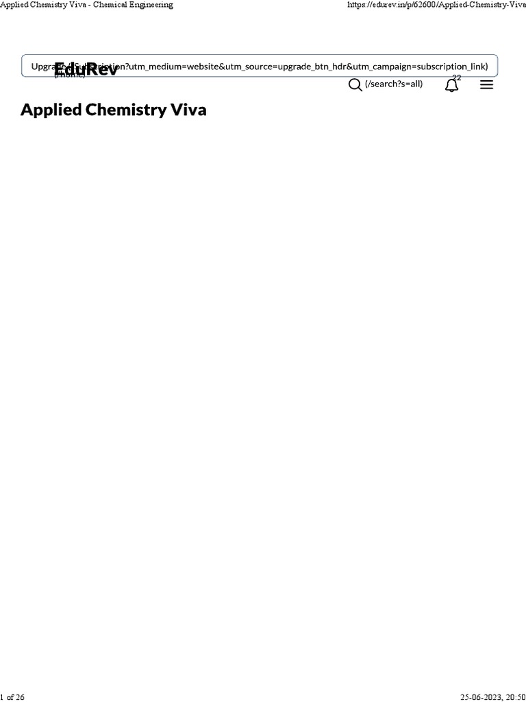 Chemistry Viva | PDF | Business | Science