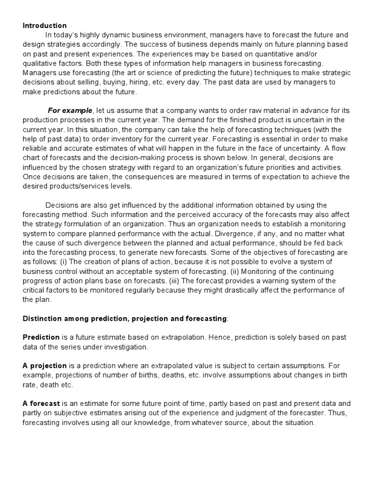 Introduction | PDF | Forecasting | Prediction