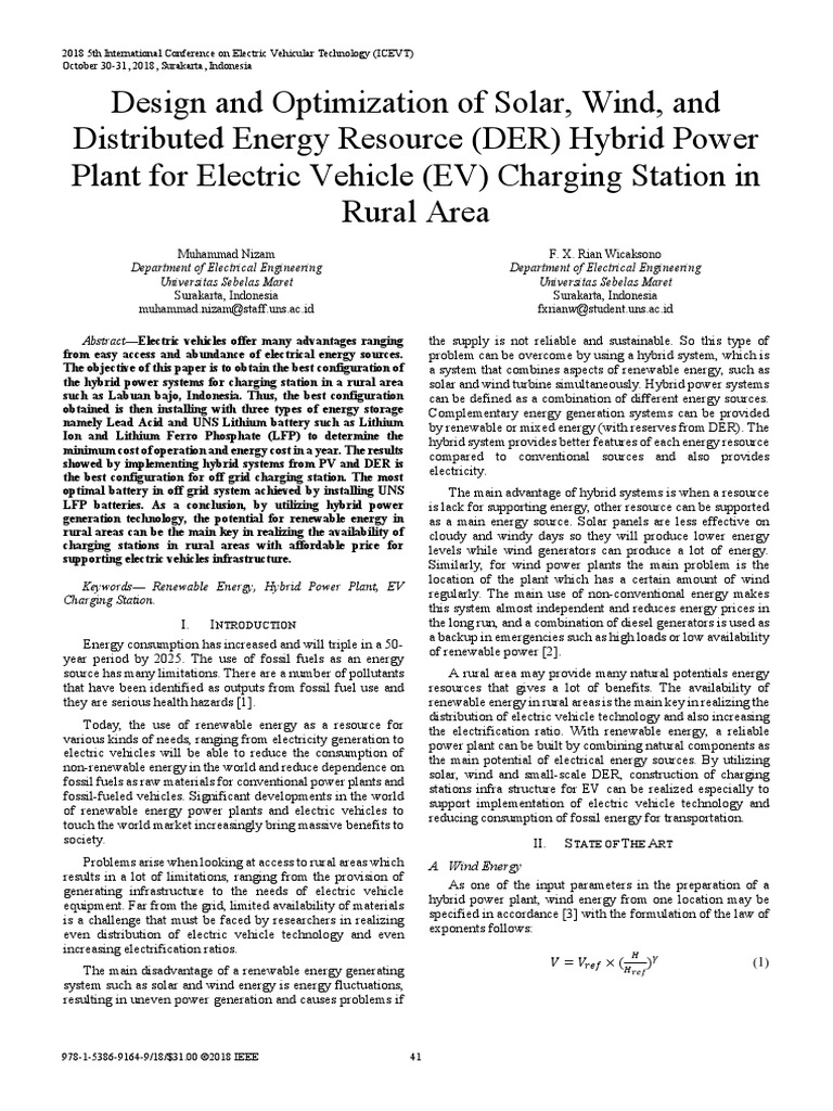 Design and Optimization of Solar, Wind, and Distributed Energy ...