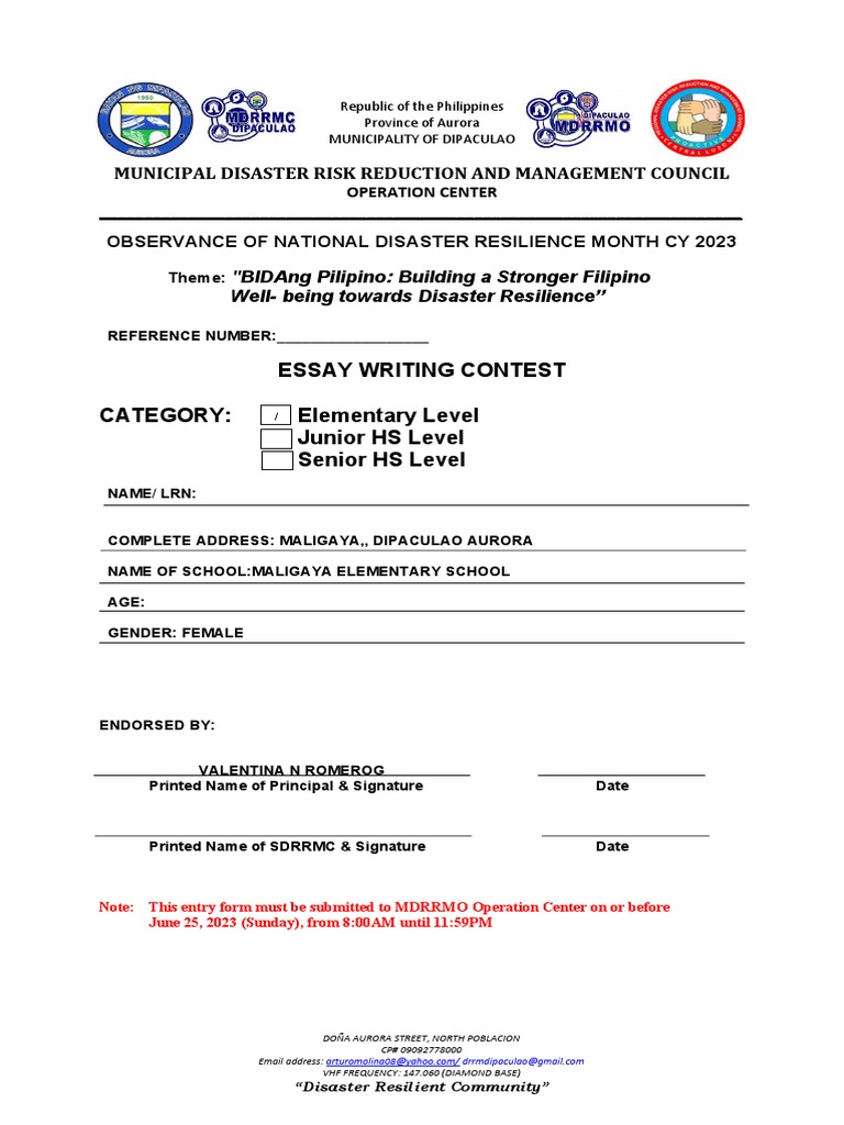 NDRM Contest Entry Forms | PDF | Baseball Field