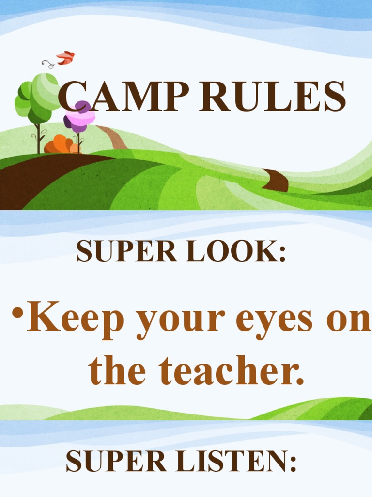 Camp Rules | PDF