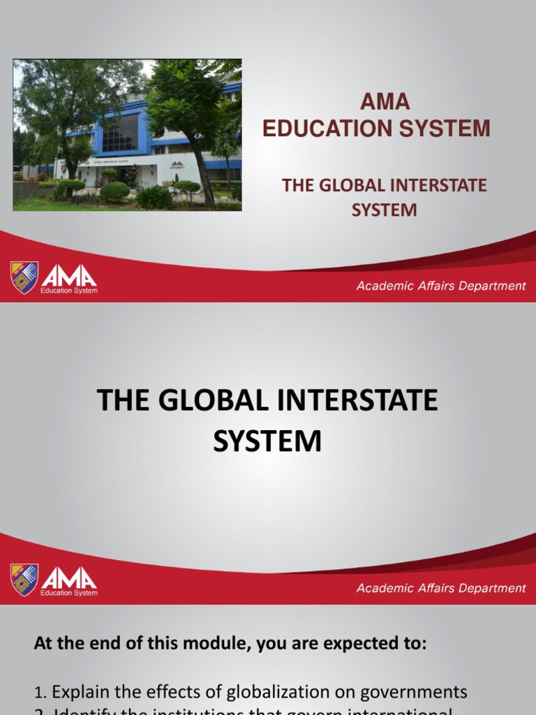 W3-W4-The-Global-Interstate-System-Presentation | PDF | Globalization ...