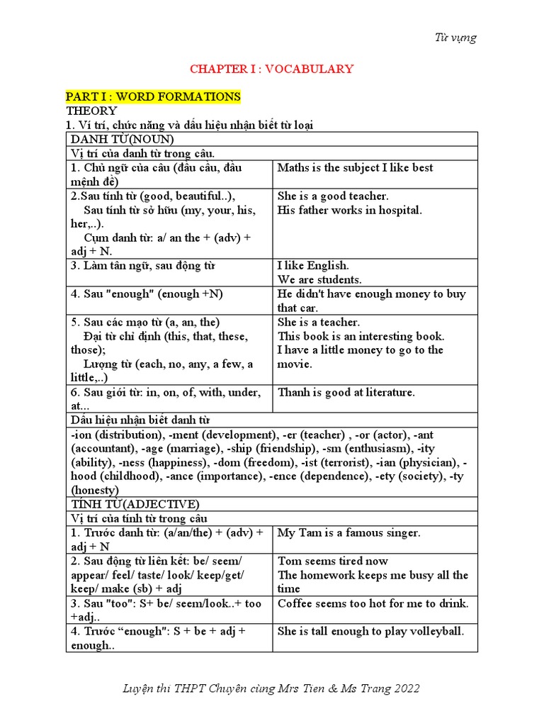 Vocabulary Chap 1 | PDF