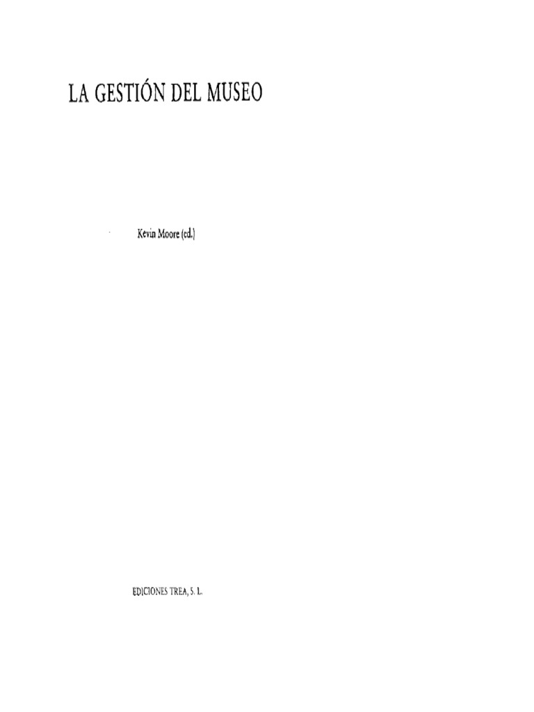 WEIL y CHEIT - El Museo Bien Gestionado | PDF