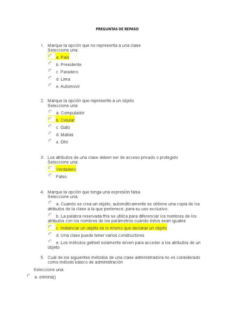 PC2 Repaso | PDF | Herencia (Programación Orientada a Objetos) | Programación de computadoras