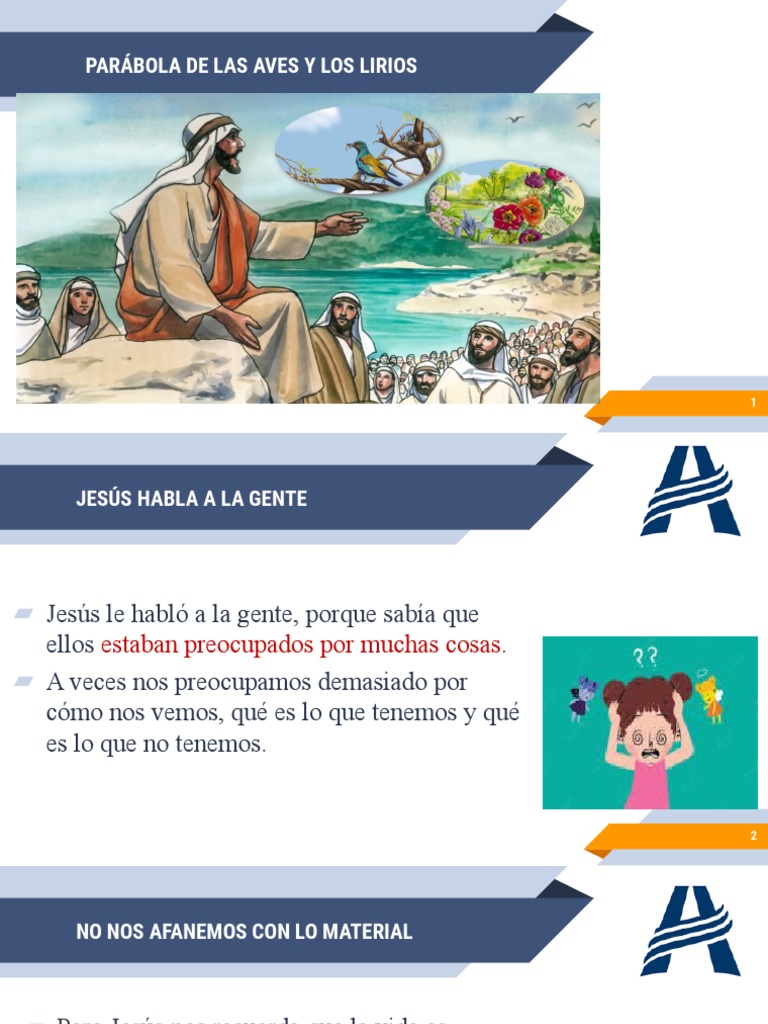 Parábola de Las Aves y Los Lirios | PDF