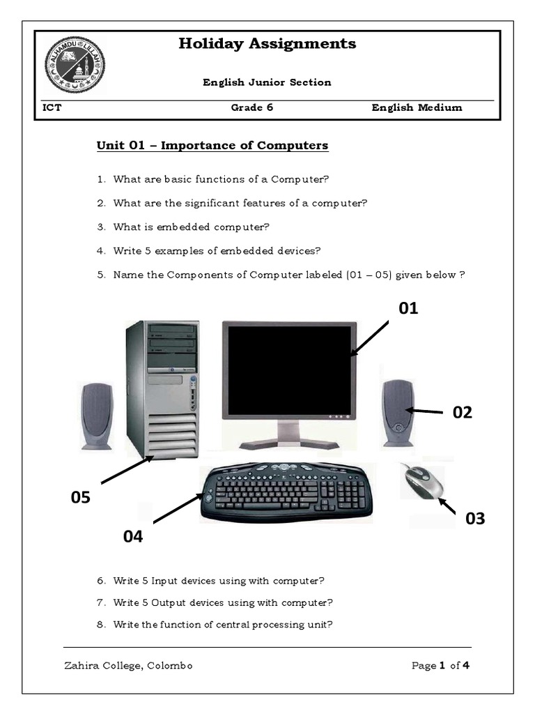 Grade 6 EJS ICT HA by Ashraff Ameen | PDF | Information Technology ... Grade 6 EJS ICT HA by Ashraff Ameen | PDF | Information Technology ...