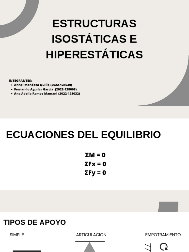 Estructuras Isostáticas e Hiperestáticas | PDF | Matriz (Matemáticas) | Álgebra