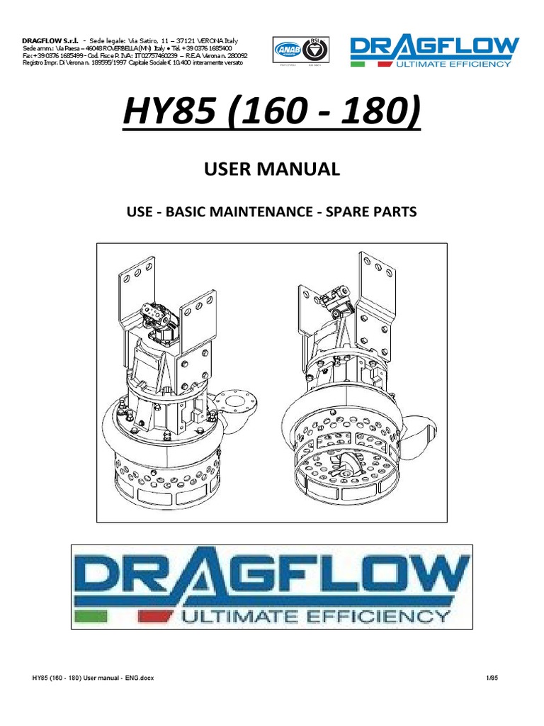 HY85 (160 - 180) User Manual - EnG | PDF