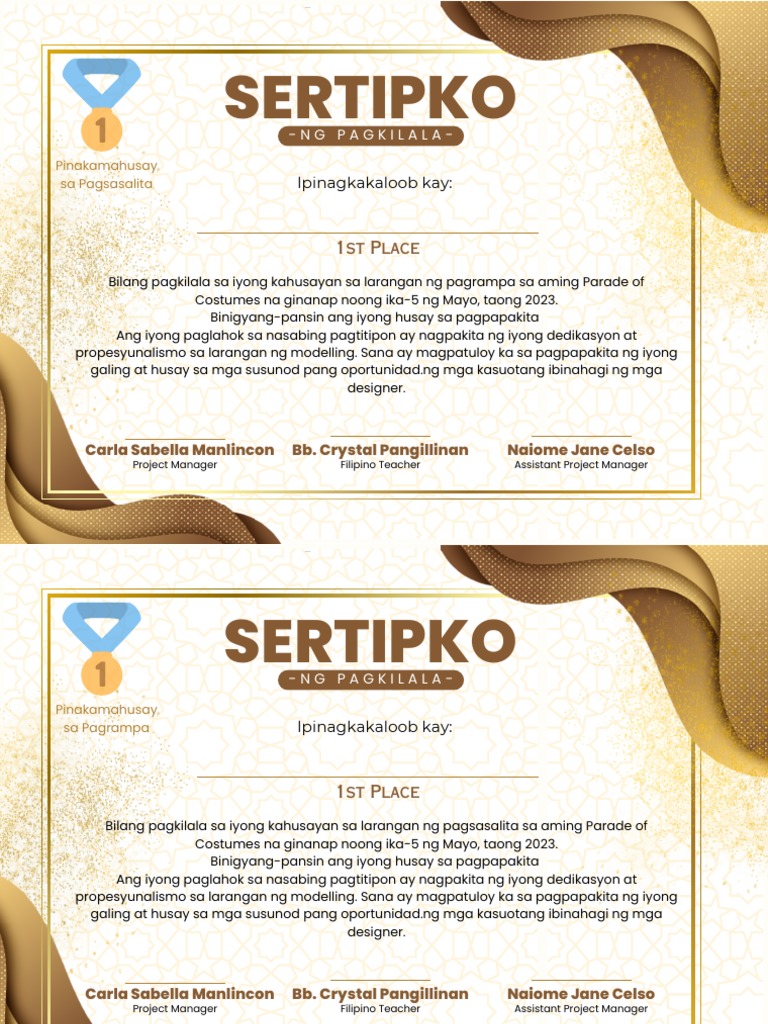 Certificates Pdf