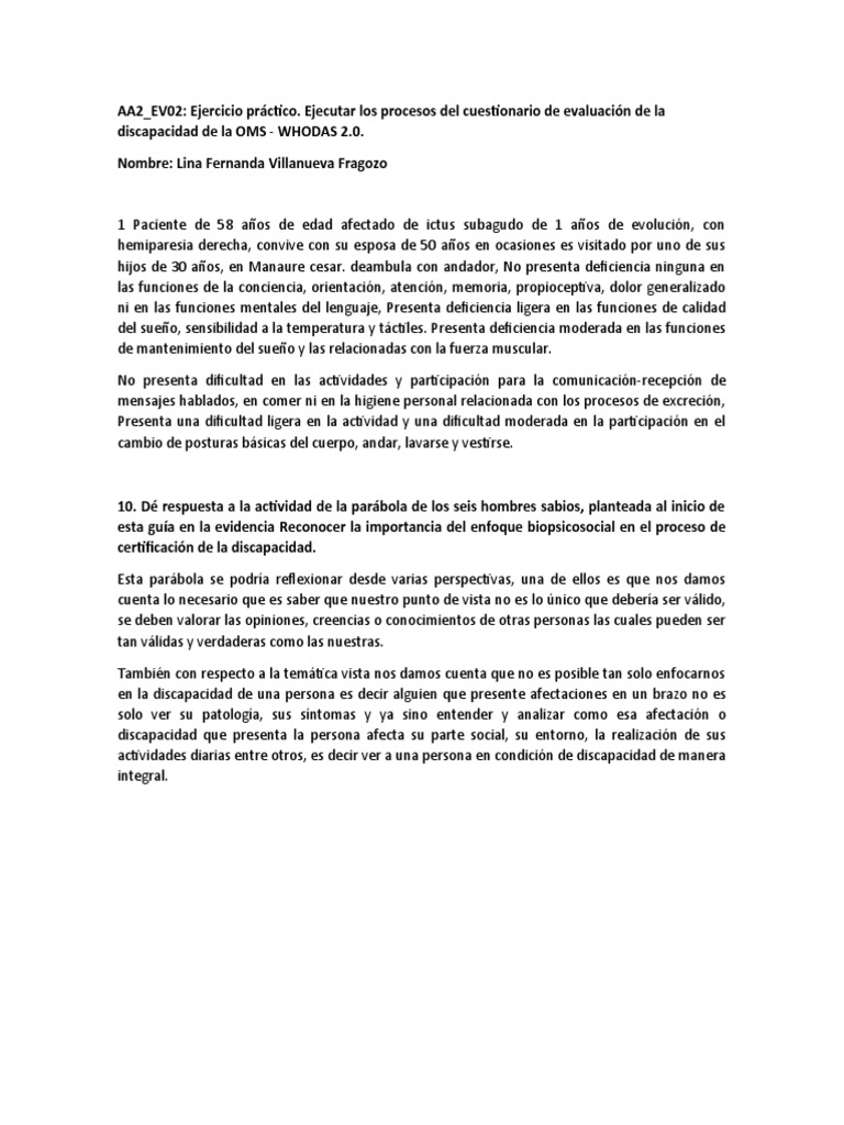 AA2 - EV02 Ejercicio Práctico | PDF