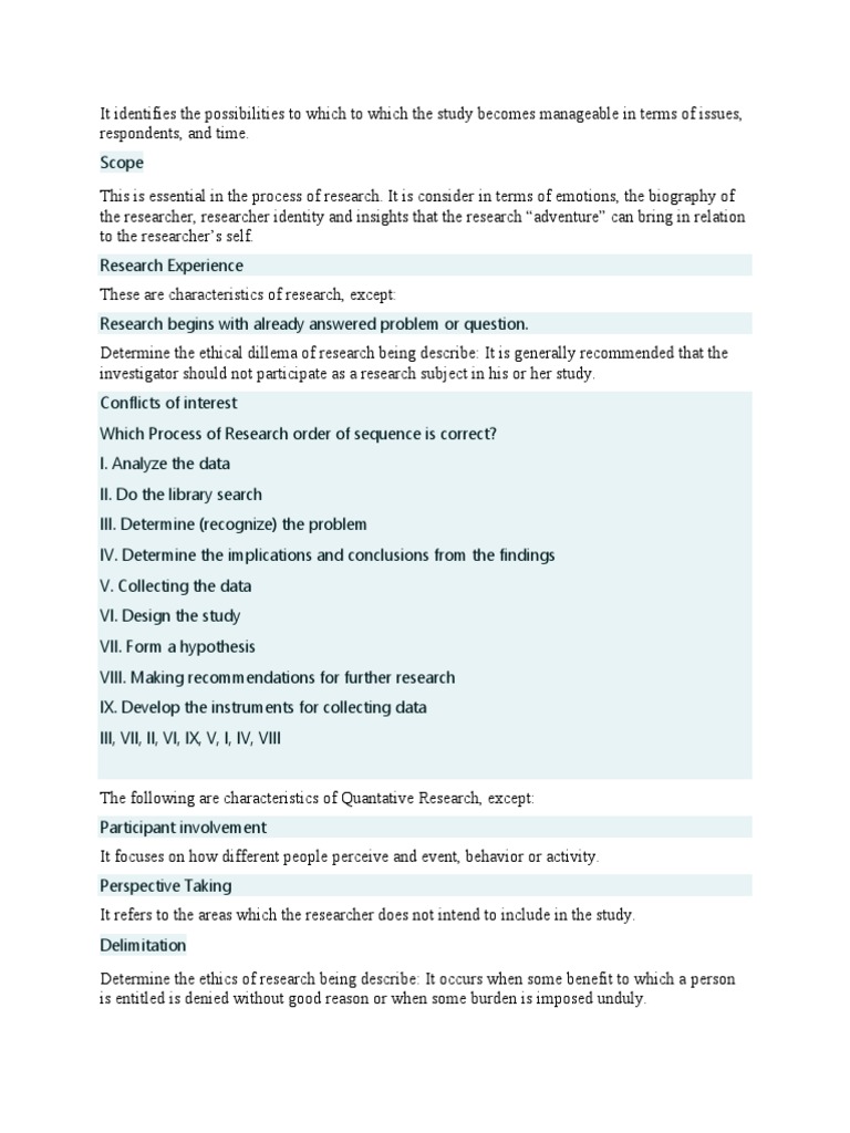 PR1 Q1 Exam | PDF | Qualitative Research | Data