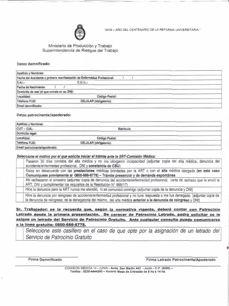 005 Formulario 1 CM 14 | PDF