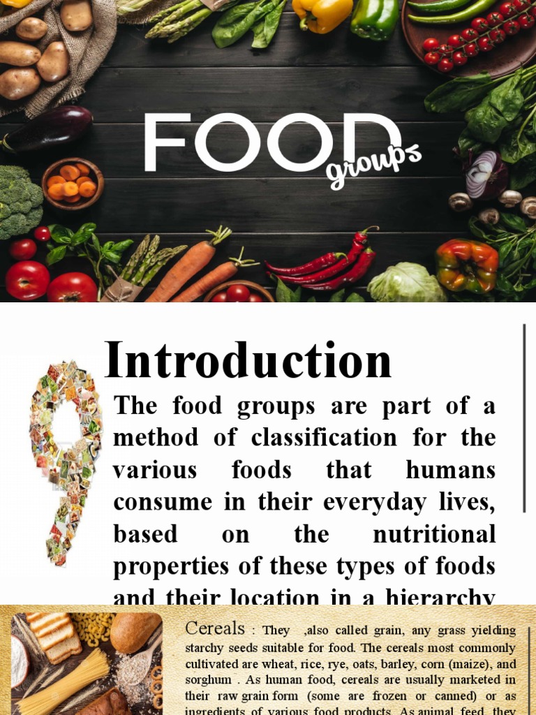 Food Groups Ppt7 | PDF | Foods | Cereals