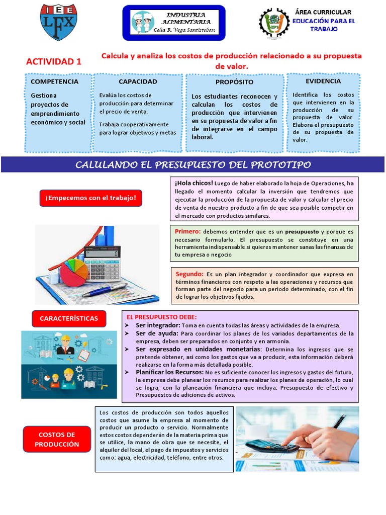 1 Actividad Presupuesto | PDF | Presupuesto | Economias