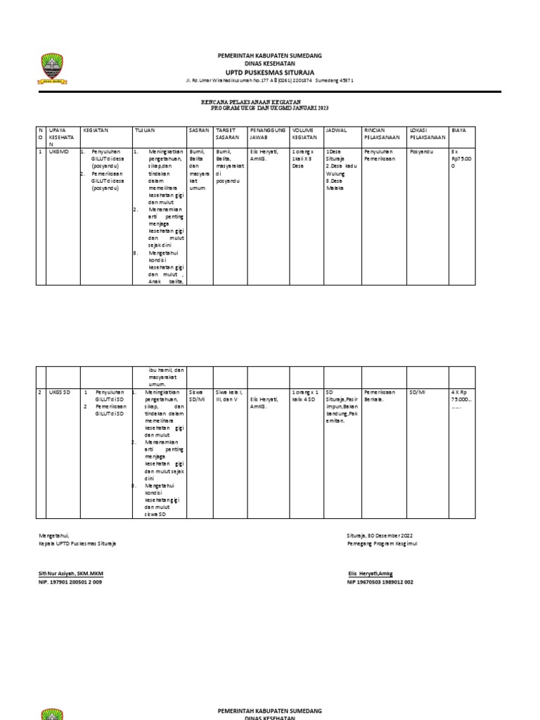 RPK Gigi Dan Mulut TH 2023 | PDF