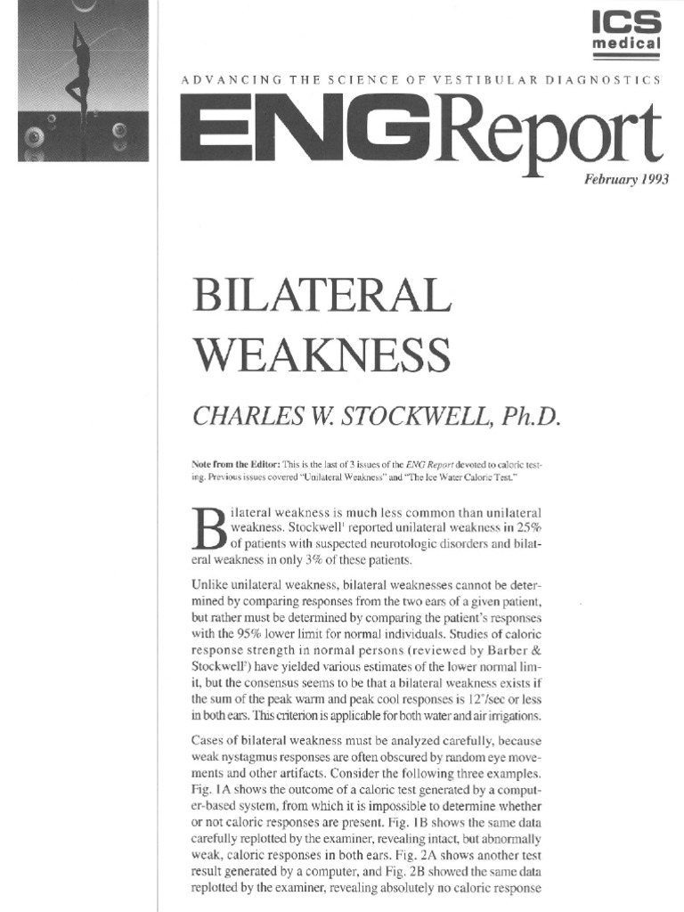 Bilateral Weakness Feb 1993 | PDF