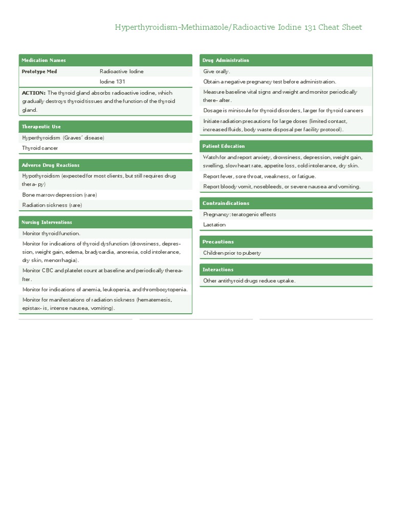 hyperthyroidism-methimazole-radioactive-iodine-131 | PDF ...