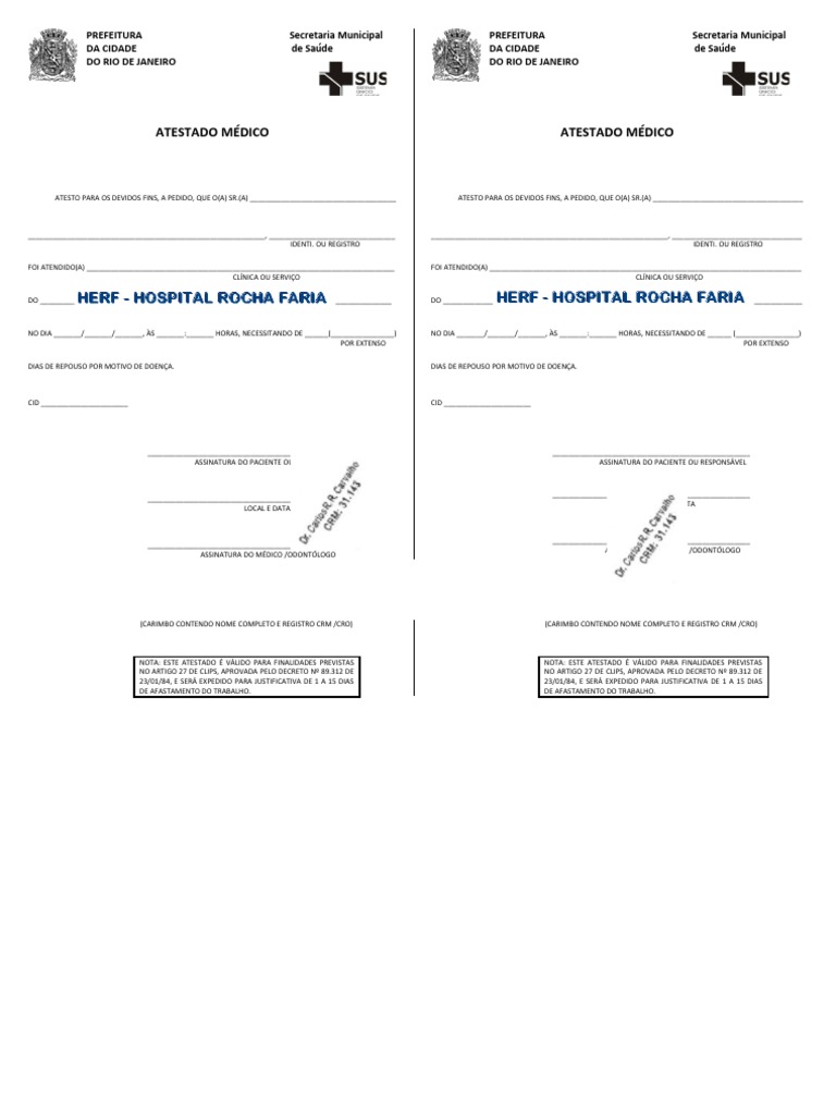 Document - Onl - Atestado Medico Municipal RJ Sus 56812cb14721e | PDF ... Document - Onl - Atestado Medico Municipal RJ Sus 56812cb14721e | PDF ...
