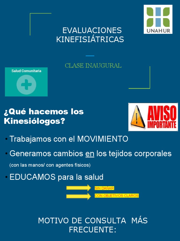 1 - Clase Inaugural | PDF | Examen físico | Diagnostico medico
