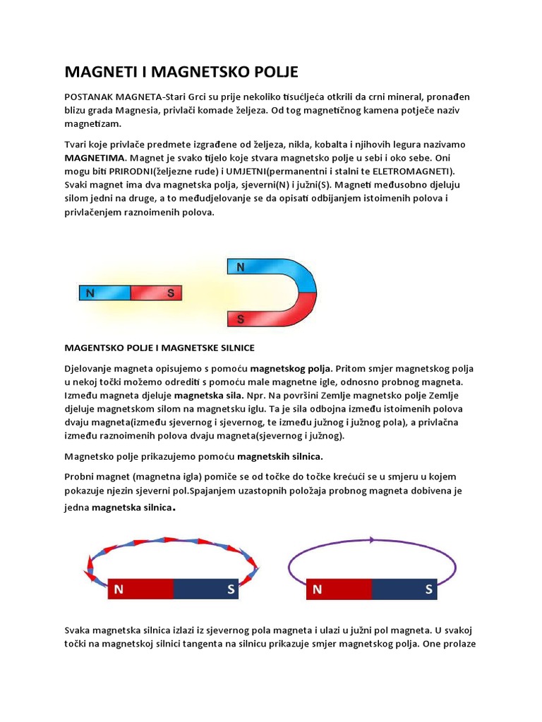 Magneti I Magnetsko Polje | PDF