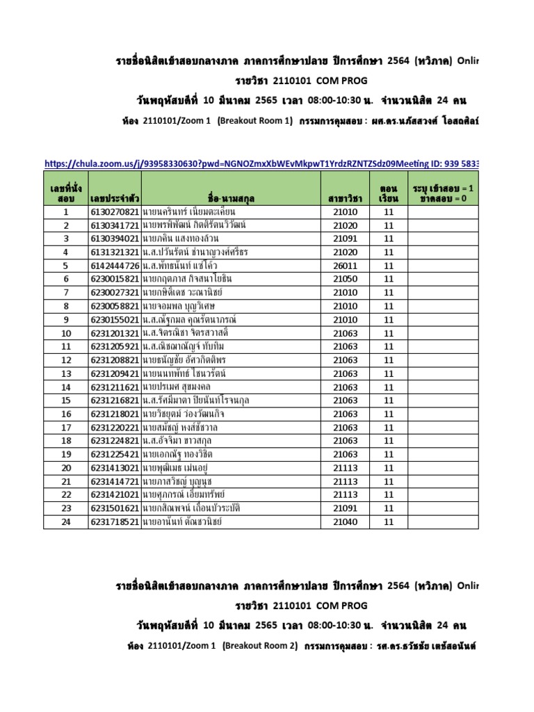 Students 2564 2110101 | PDF