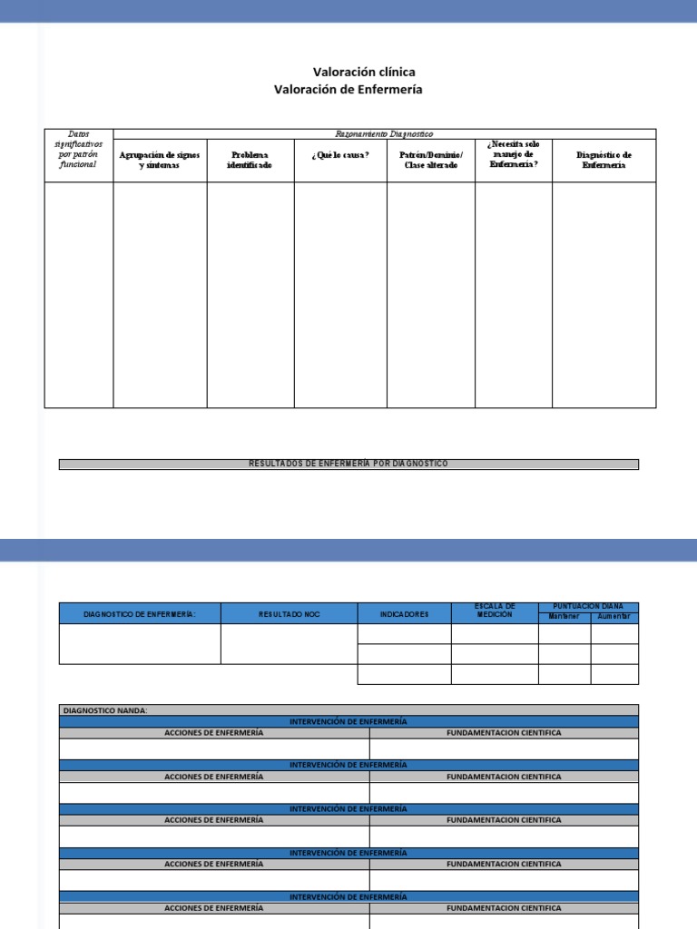 Formato Valoración Enfermeria Unitec | PDF