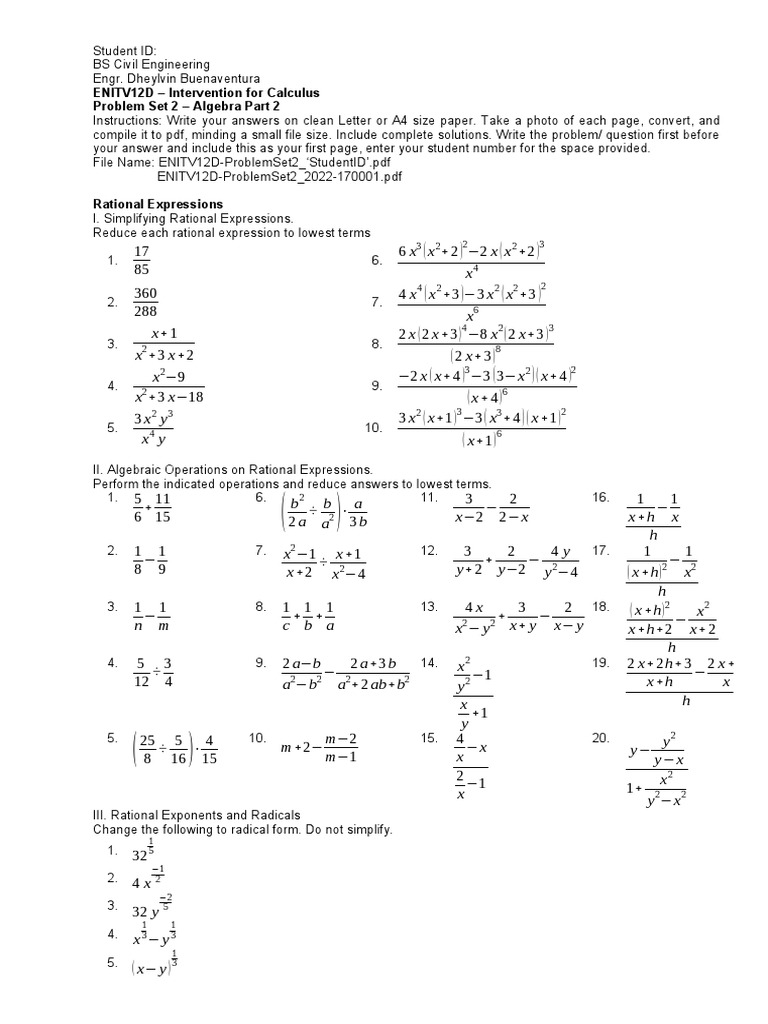ENITV12D - Problem Set 2 1 | PDF | Alloy | Mathematics