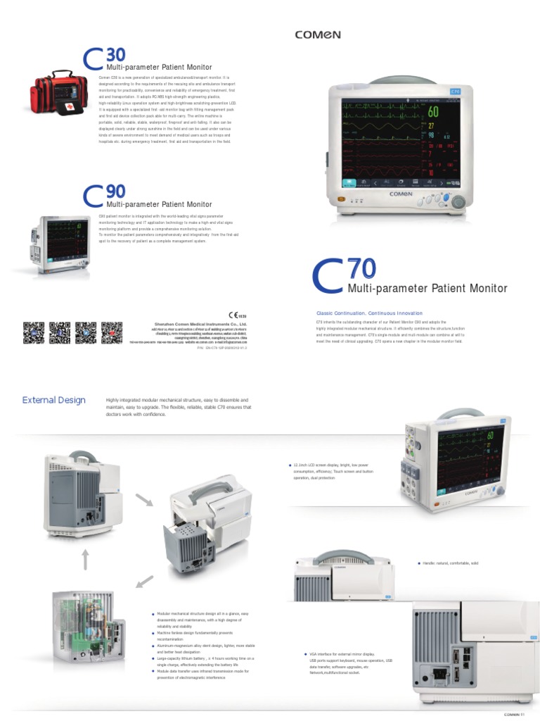 Multi-Parameter Patient Monitor | PDF | Monitoring (Medicine ...