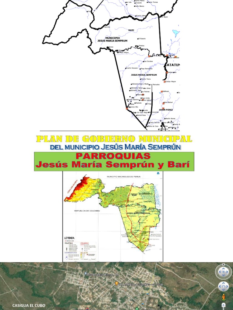 Mapa del Municipio Jesús María Semprún | PDF