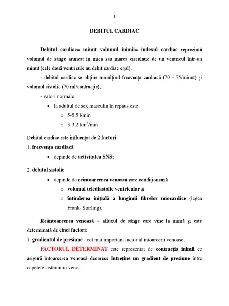 Debitul Cardiac | PDF