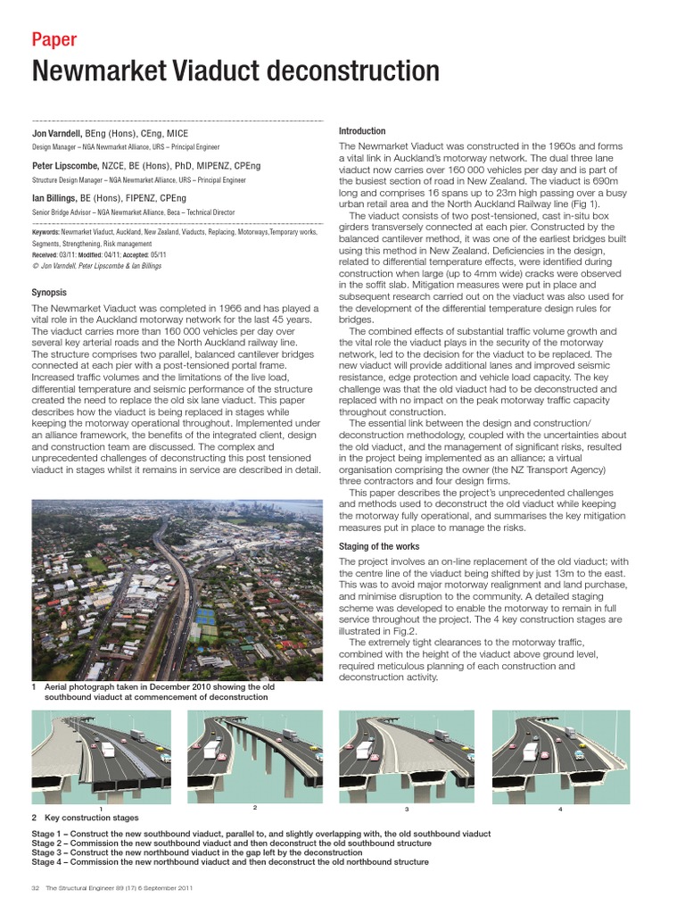 Newmarket Viaduct Deconstruction | PDF | Prestressed Concrete | Structural Engineering