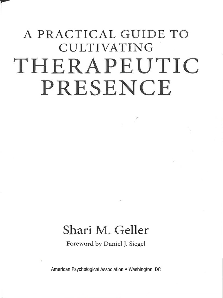 Geller&Greenberg Therapeutic Presence | PDF