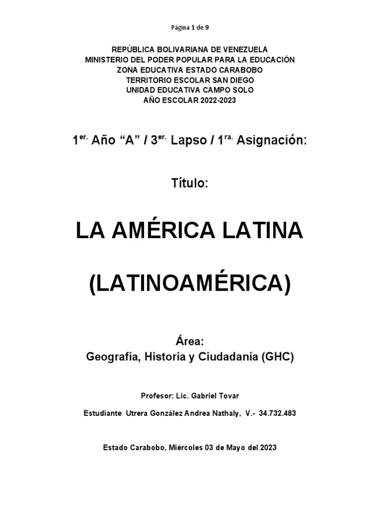 4ta Tatea (GHC) 03 Mayo 2023 | PDF | Américas | Centroamérica